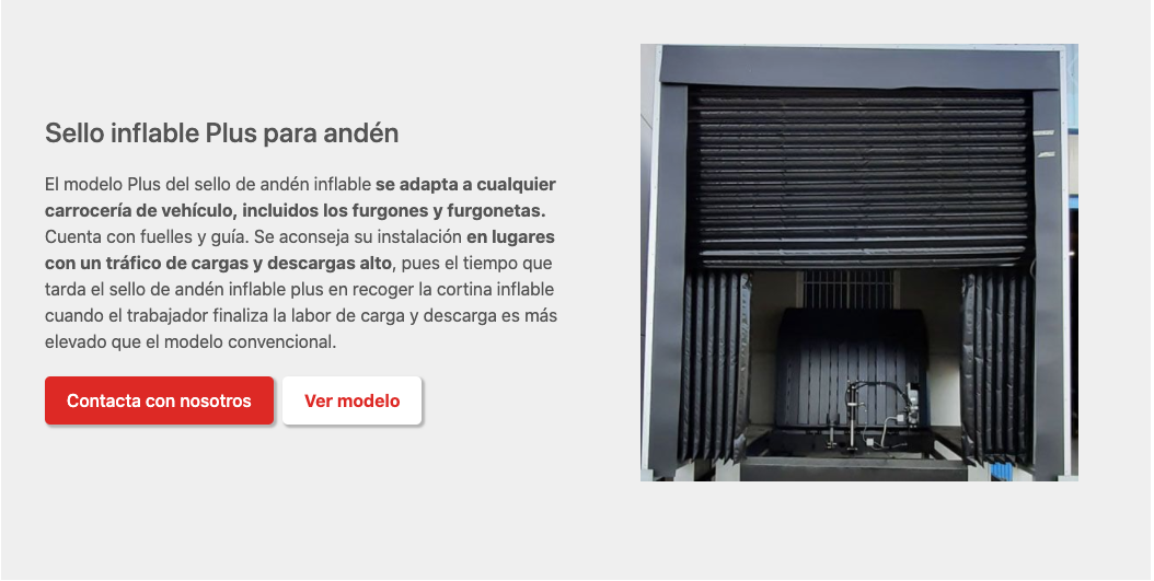 Abrigos y sellos de andén - Docksol